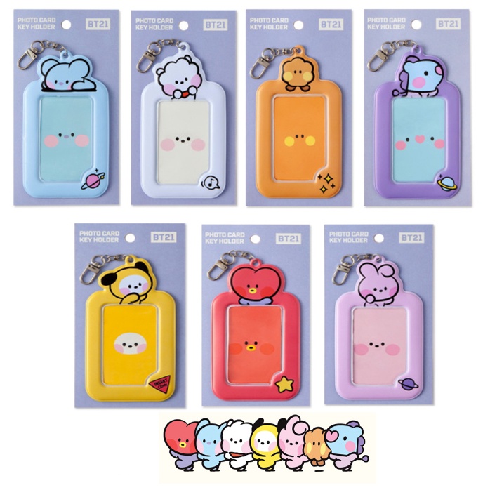 BT21 Minini PHOTO Card Keyring Official Authentic | Shopee Singapore