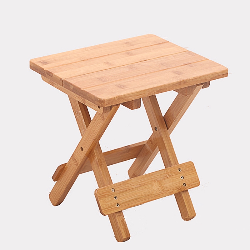 Bamboo Folding Stool Portable Home 100% Solid Wood Mazar Outdoor ...