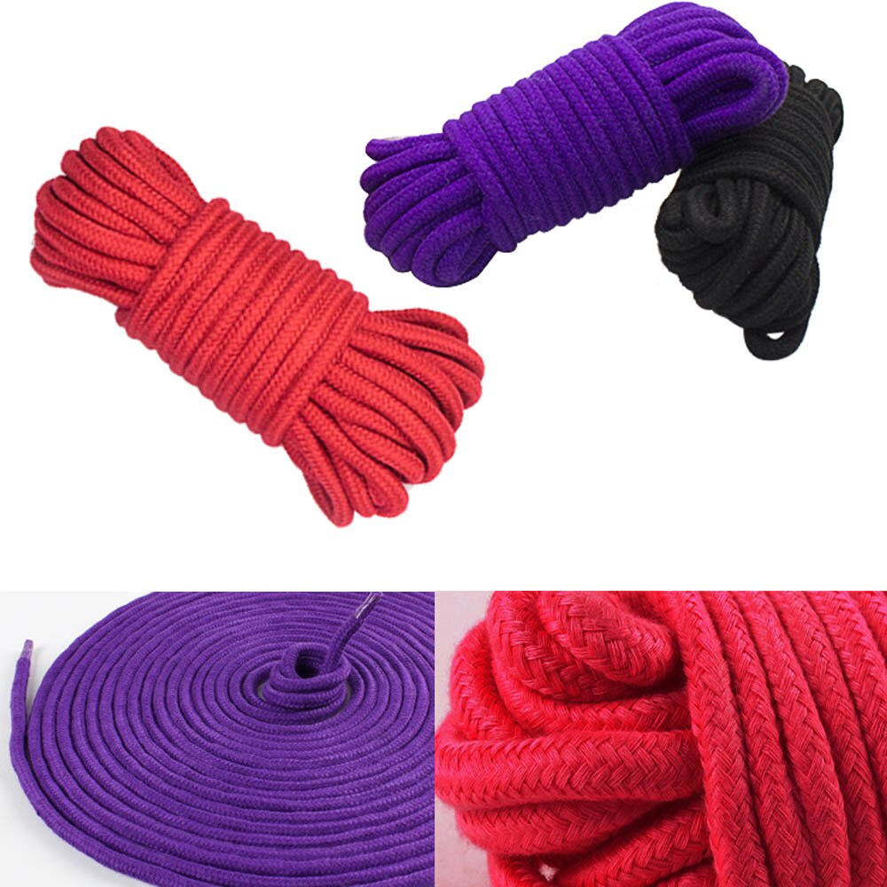 5m/10m sex bondage cotton rope bondage hemp rope bondage role-playing ...