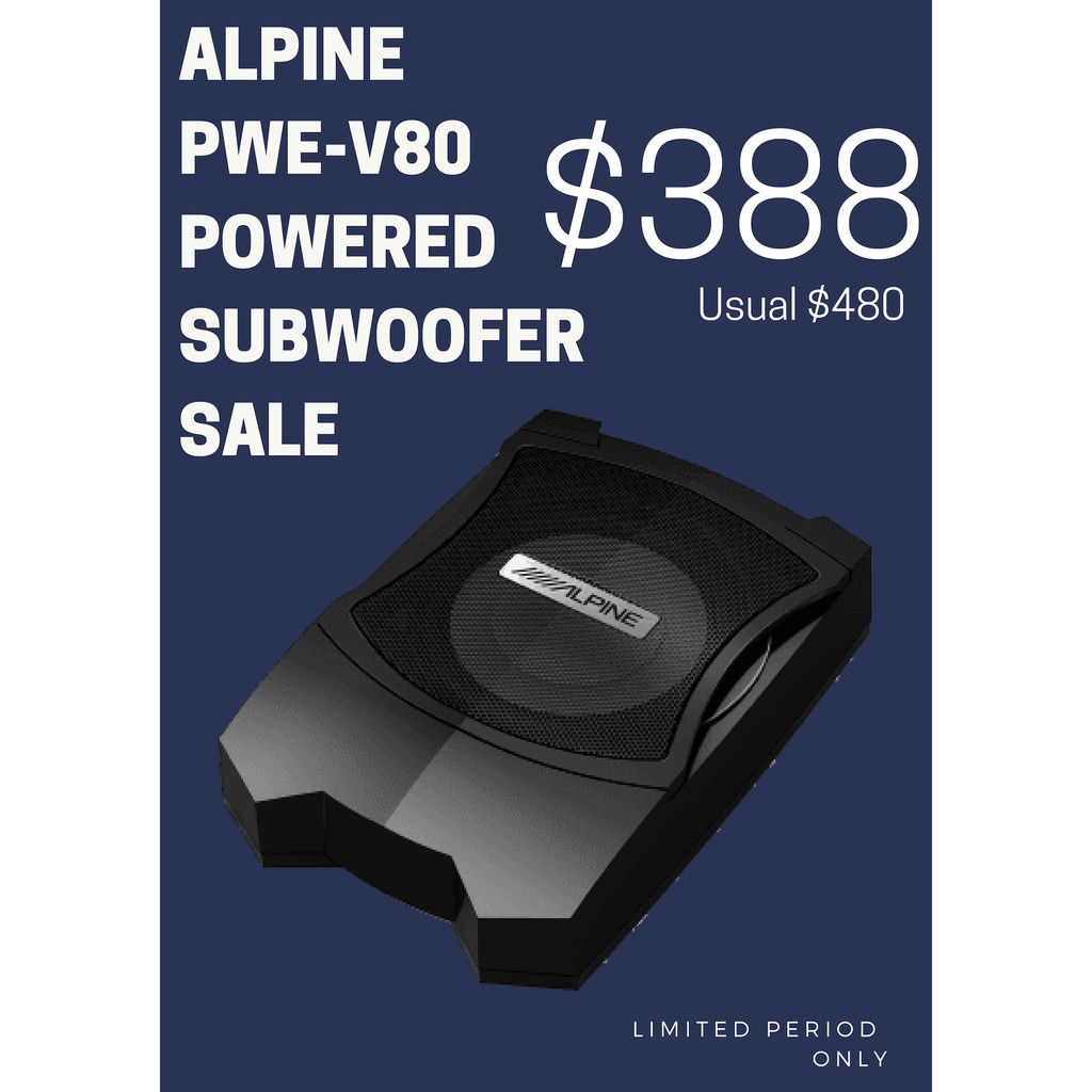 ALPINE PWE-V80 Powered Subwoofer Sale | Shopee Singapore