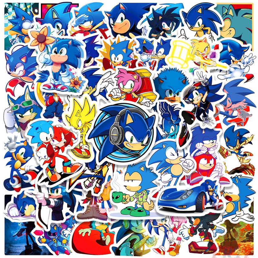 Sonic The Hedgehog Series 07 Stickers 50Pcs/Set Sonikku za Hejjihoggu ...