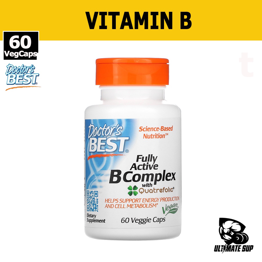 Doctor's Best, Fully Active B Complex With Quatrefolic, Multivitamin ...