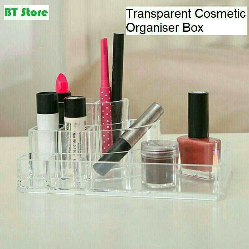 Acrylic Cosmetic Storage Organizer Make Up Storage Transparent Jewelry ...