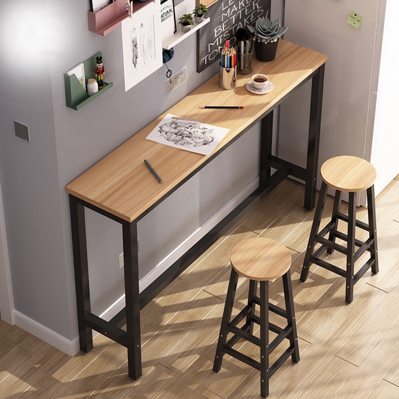 Bar table against the wall, high foot table, household simple small bar ...