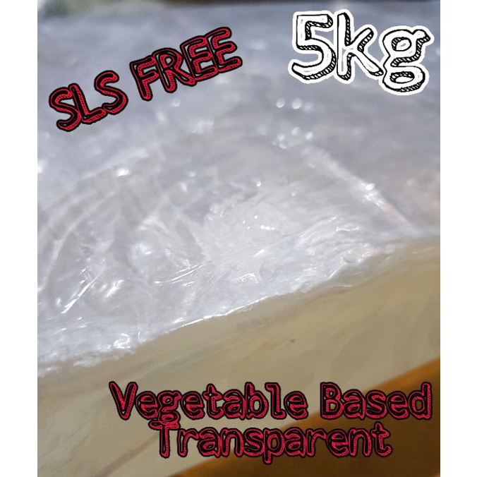5kg SLS FREE Clear Transparent Vegetable Based Glycerin Soap Base ...