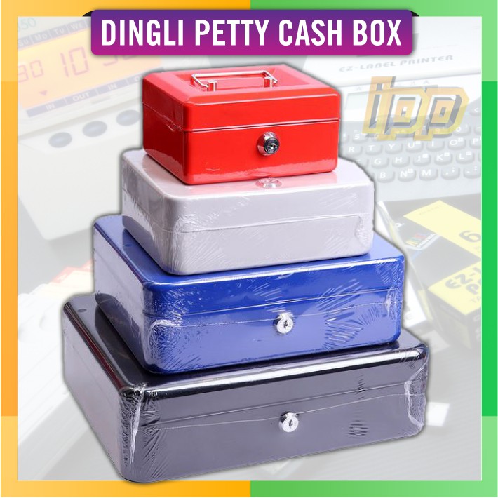 DINGLI PETTY CASH BOX 6"(15cm)W / 8"(20cm)W / 10"(25cm)W -KEY LOCKBLE ...
