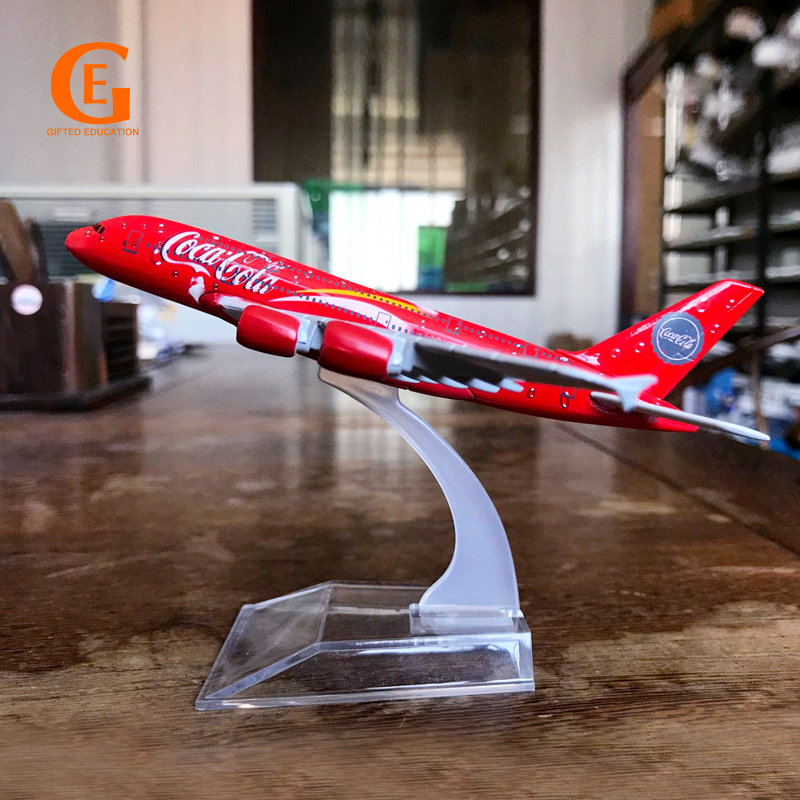 Air Coca Cola A380 Aircraft Model Red Airbus 380 Airplane Plane Die ...