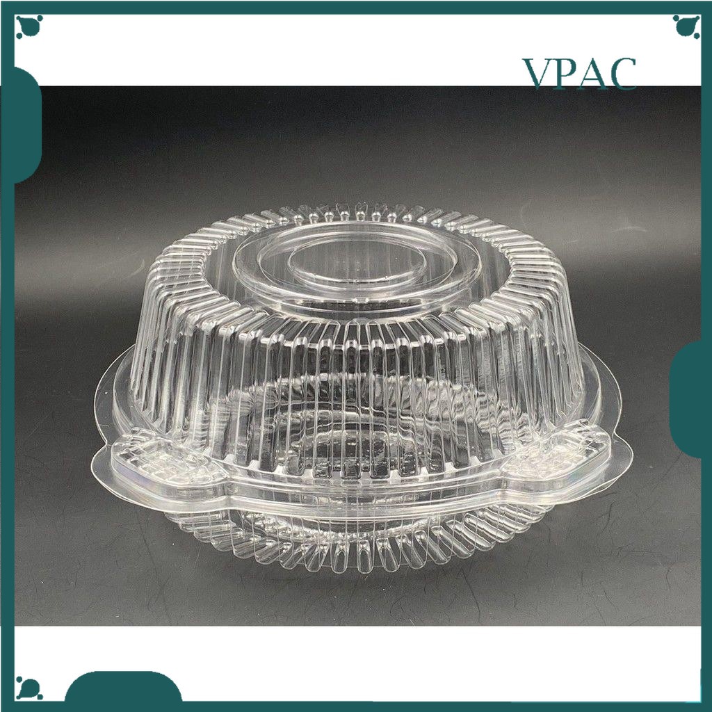 OPS-C38 BENXON 6" Kuih Container Round Cake Tray with Lock [ 100pcs± ...