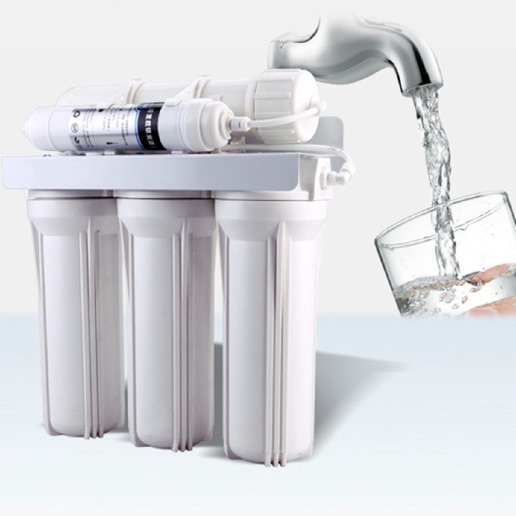 White 5 Stage RO Water Filter System Reverse Osmosis Undersink Water ...