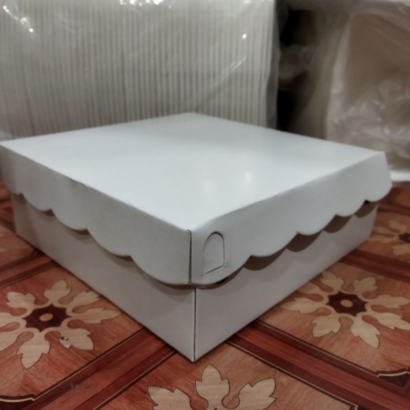 PUTIH White 20x20 Rice Box/White R10K Rice Box 350GSM/white Rice Box ...