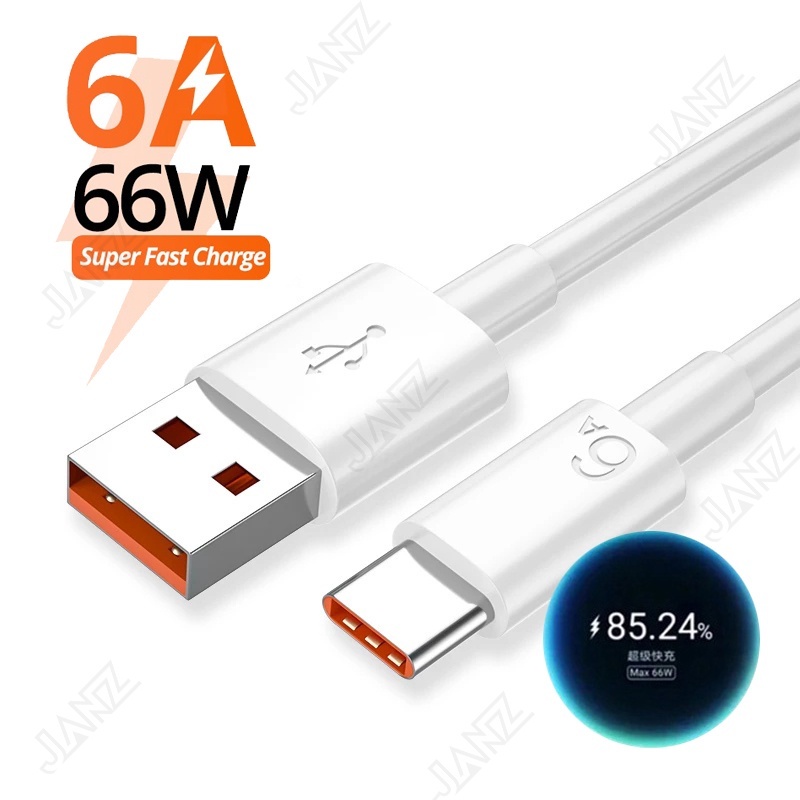 6A Type-C Fast Charging Cable Charger Cable USB Type-C 66W Super Charge Cable Data Line for ...