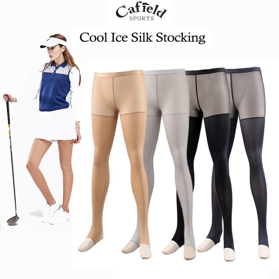 Ice Cool Golf UV protection Open-toe Leggings Golf Stocking Mesh Hips ...