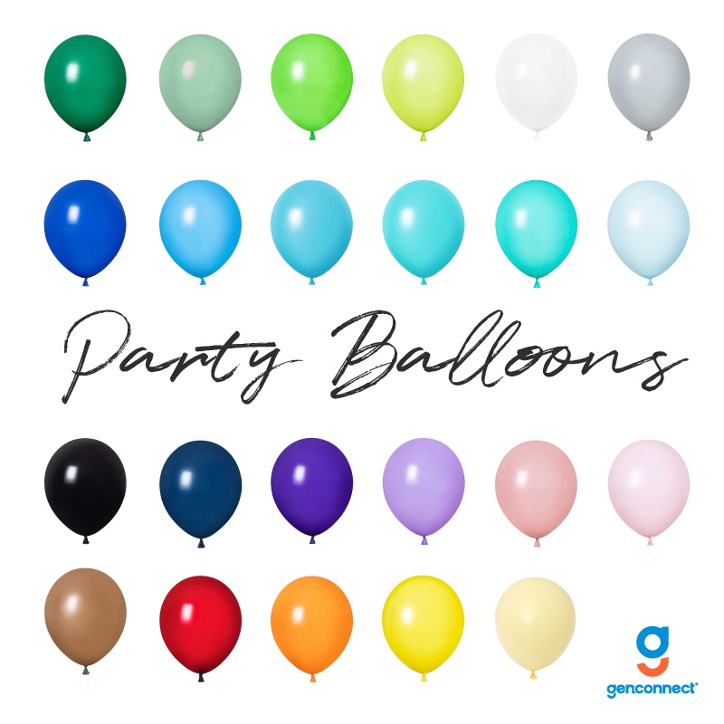 【WE LOVE BALLOONS】12 Inch Helium Balloons Party Balloon Confetti ...