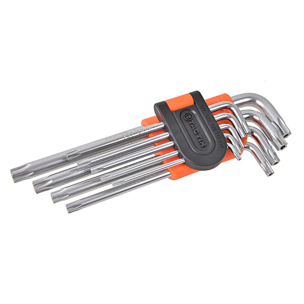 Tactix 9 Pcs Long Torx Key Set Tamper Proof | Shopee Singapore