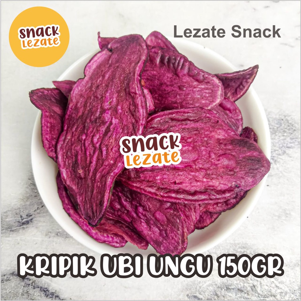 UNGU Sweet Purple Sweet Potato Chips 150GR / Kilo Purple Potato Chips ...
