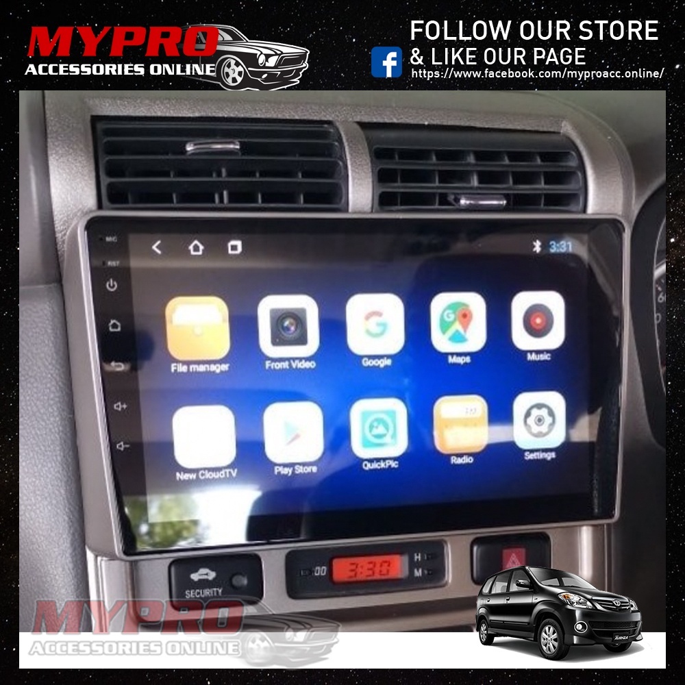 Toyota Avanza 07-10 T3 Allwinner Quad Core 9" Screen Android Player Car ...