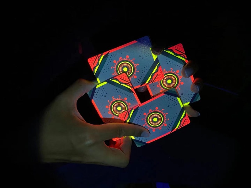 Four Color Story UV Fluorescent Cardistry Playing Cards CARDSM_FCS ...