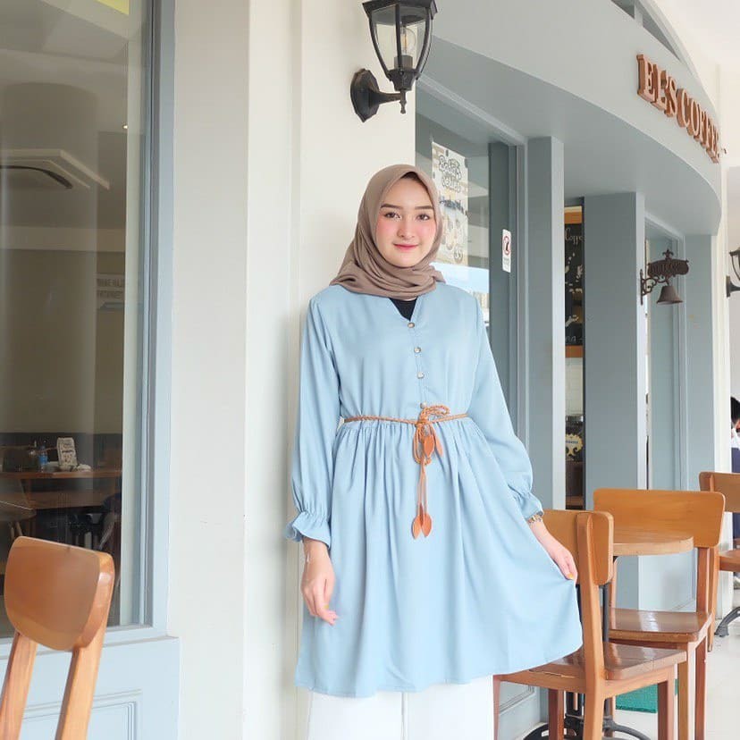 HITAM Monaco top gamis latest gamis tops Women's tunic tunics teenage ...