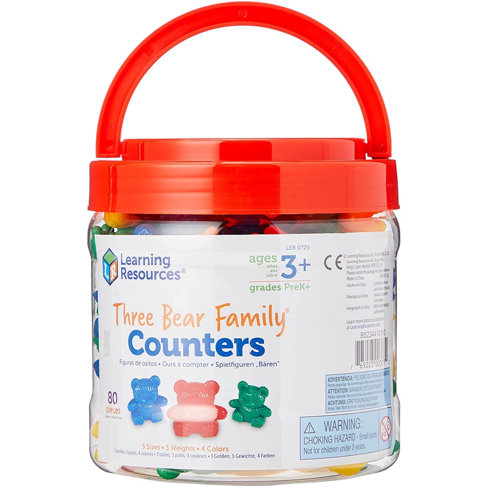Learning Resources LER0725 Three Bear Family Counters | Shopee Singapore