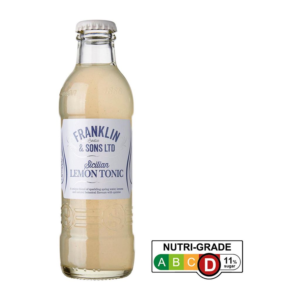 [Carton Of 24] Franklin & Sons Sicilian Lemon Tonic 0% (24 X 200Ml ...