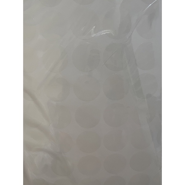 SG Seller: {Ready Stock} Clear Round Sticker, Dot Sticker, 1.5-5cm ...