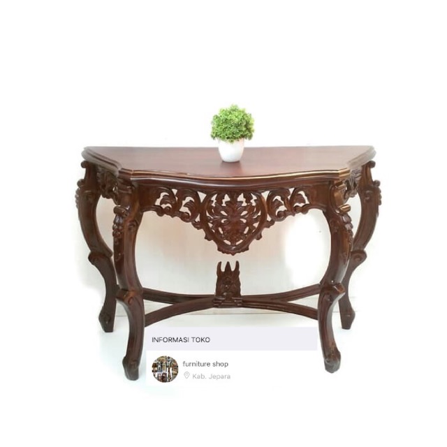 KAYU Side table, consul table, teak wood wall table | Shopee Singapore