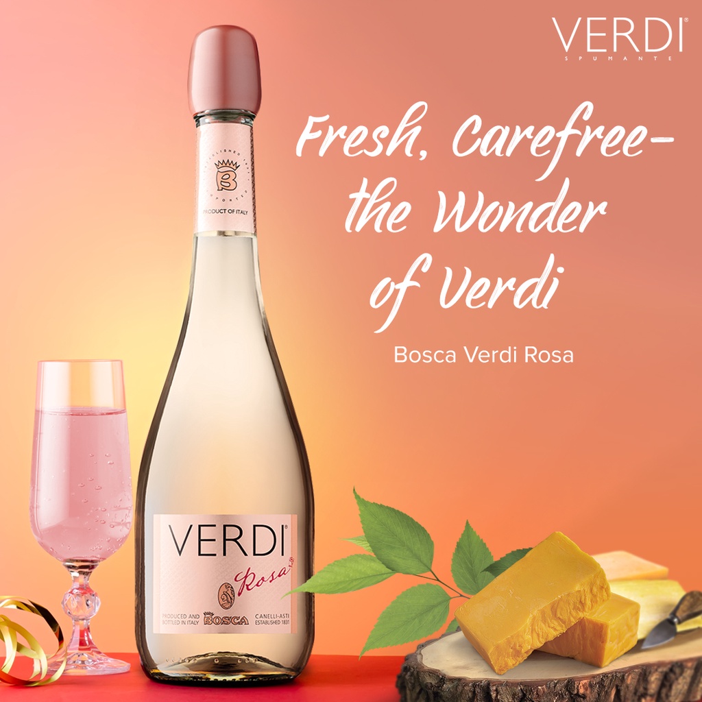 Bosca Verdi Rosa Italian Spumante 750ml | Shopee Singapore