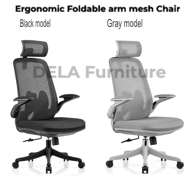 Home Office Ergonomic Computer Mesh Chair with Adjustable Armrest ...