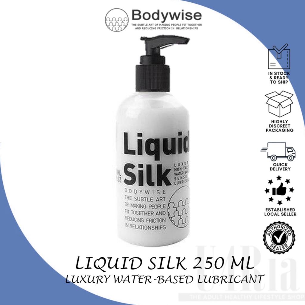 Bodywise Liquid Silk Luxury Water-Based Lubricant 250 ml (Expiry August ...