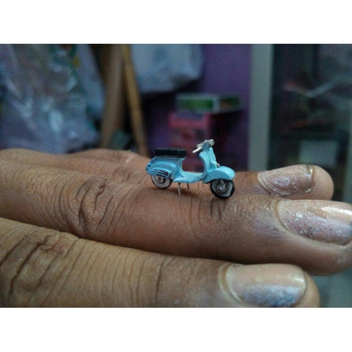 Miniature vespa classic Motorcycle vespa Scale HO 1 /87 mang irin ...