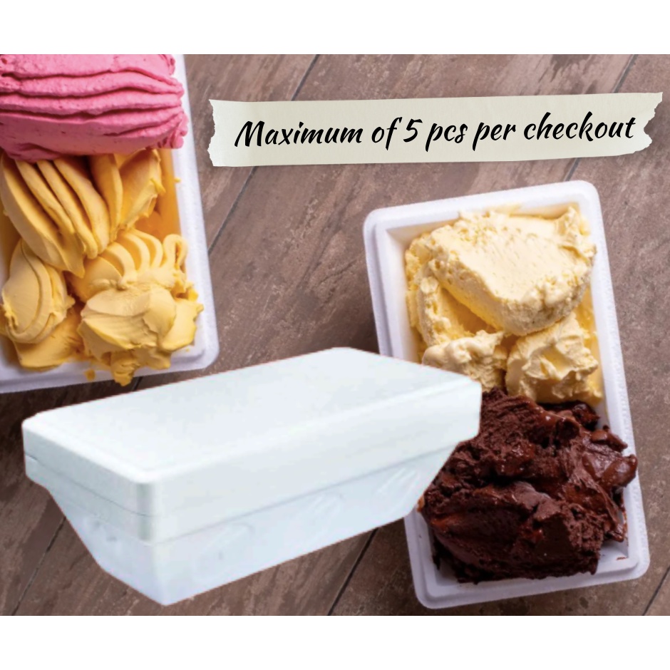 Ice Cream Gelato Other Frozen Goods Polystyrene Boxes Container ...