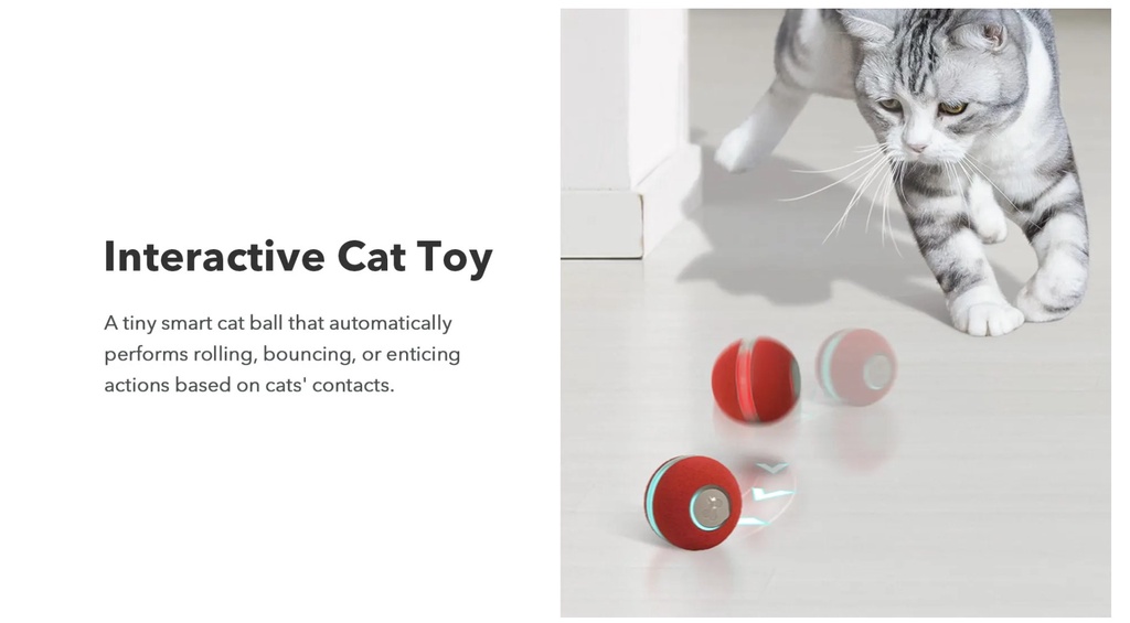 Cheerble Ball, Interactive and Automatic Cat Toy | Shopee Singapore