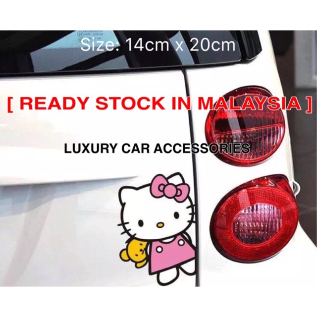 HELLO KITTY CAR STICKER WATERPROOF | Shopee Singapore
