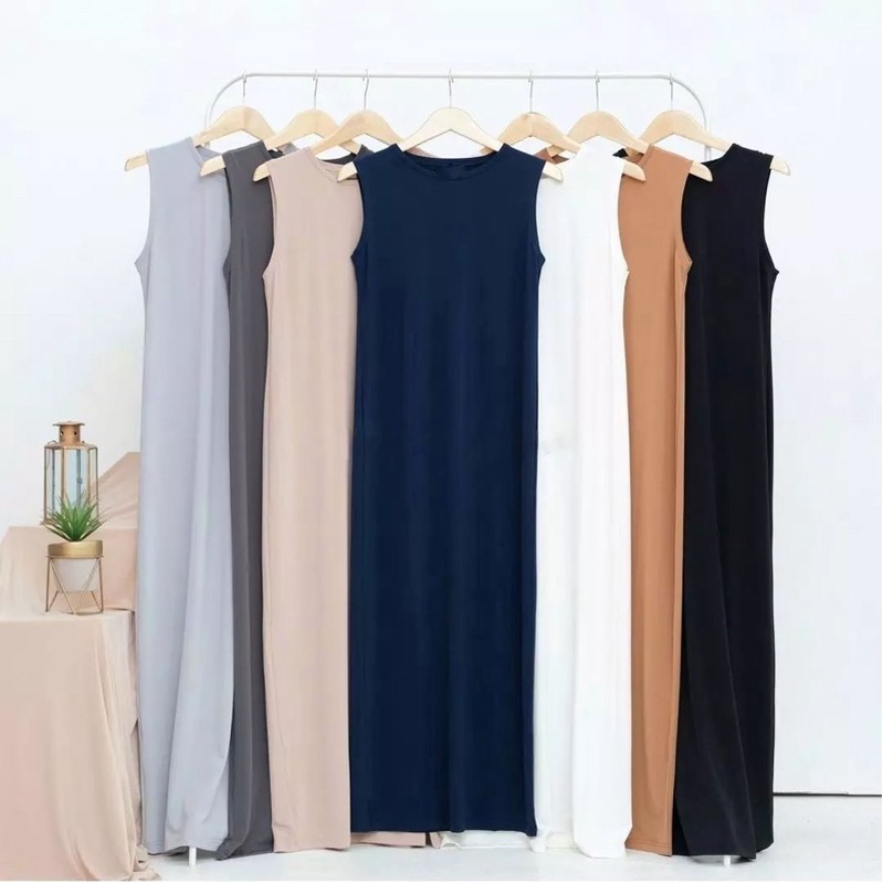 INNER SPAN INSPAN LONG DRESS | Shopee Singapore