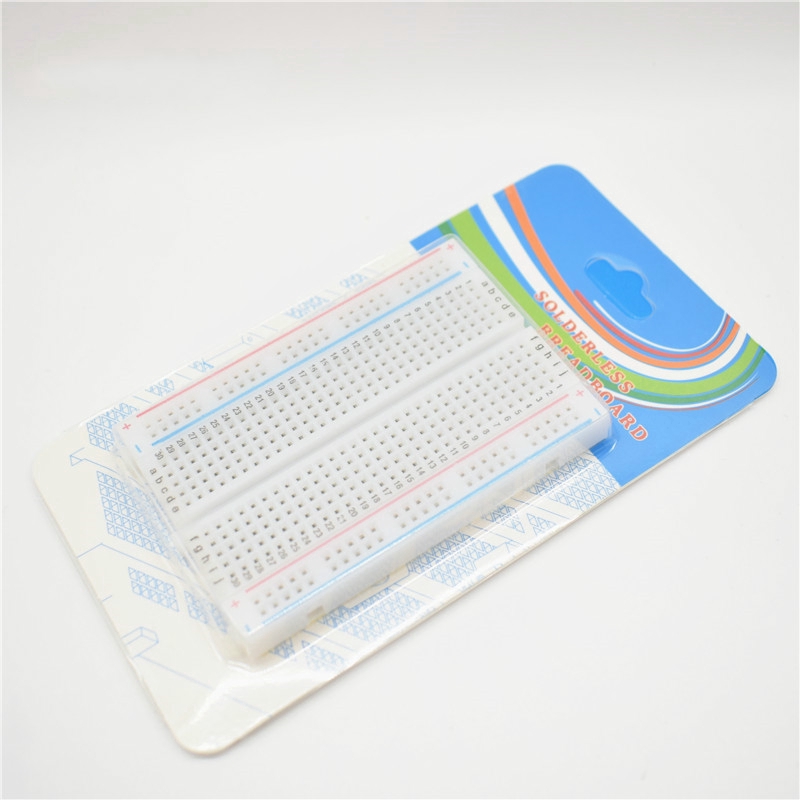 Solderless Mini Breadboard 400 Holes 8.5cm X 5.5cm For Arduino | Shopee ...