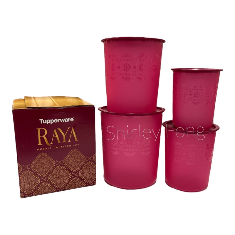 Tupperware Raya Mosaic Canister set (4pcs) | Shopee Singapore