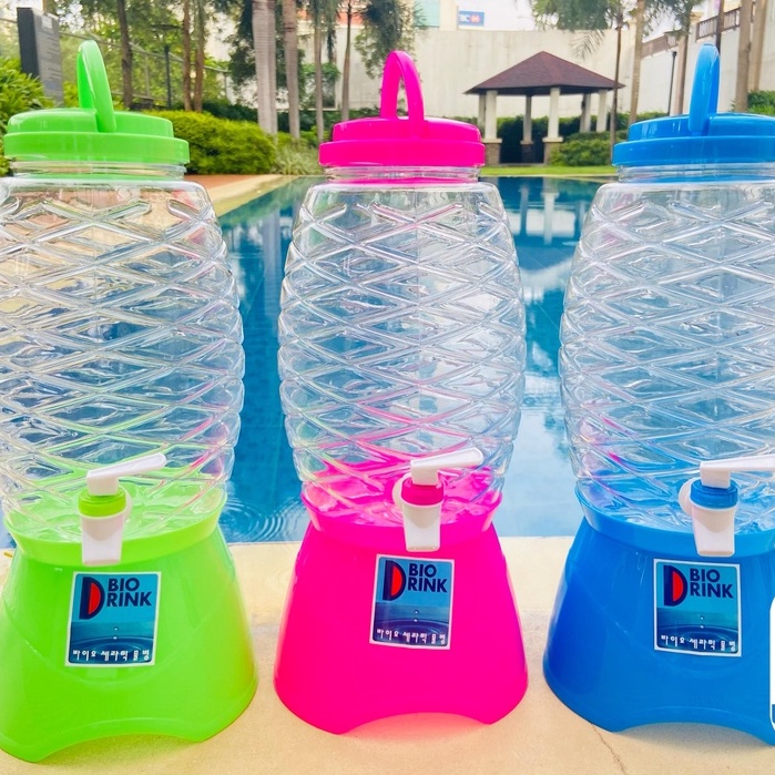 NEW BIO DRINK TRANSPARENT WATER JUG 5 LITER WATER CONTAINER 5L | Shopee ...