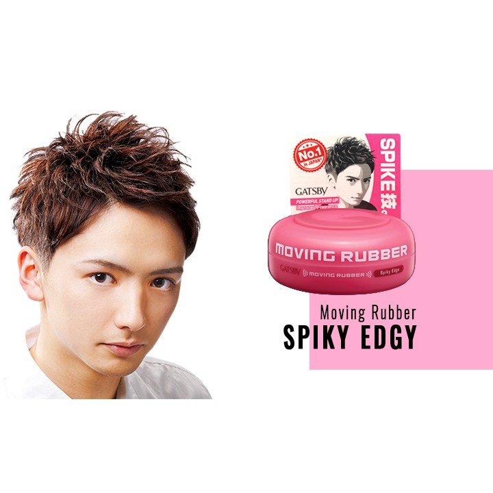 Pomade - Gatsby - Moving Rubber Spiky Edge Pink 80g | Shopee Singapore