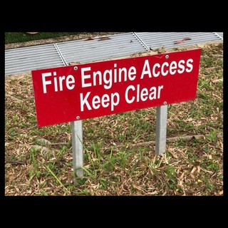FIRE ENGINE ACCESS SIGN | Shopee Singapore