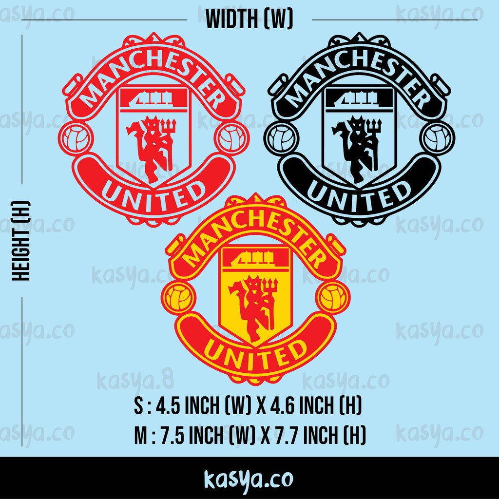 MANCHESTER UNITED LOGO vinyl sticker cutting | Shopee Singapore