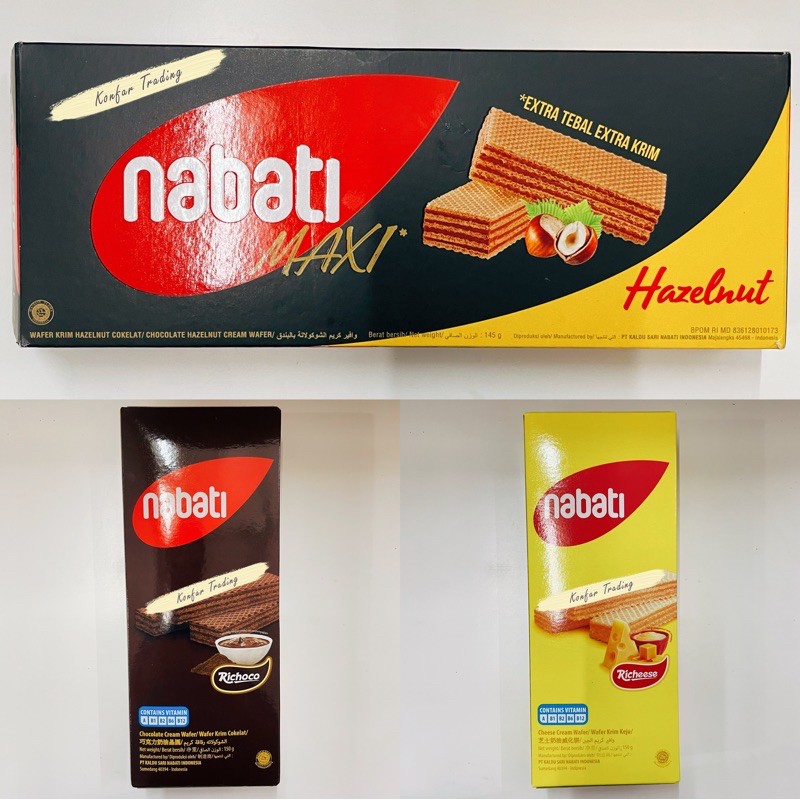 NABATI / CREAM WAFER / RICHEESE / RICHOCO / MAXI / 150G | Shopee Singapore