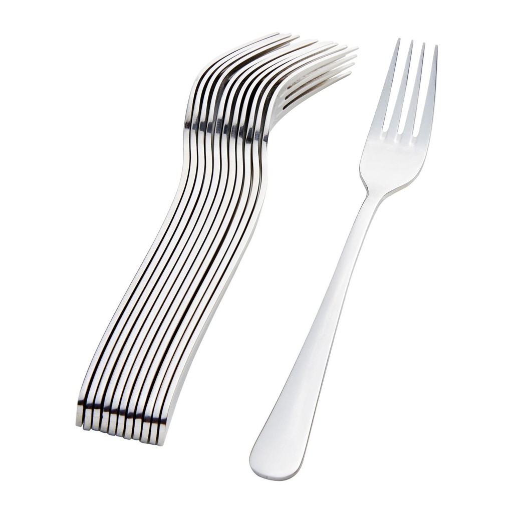 Julia Series Stainless Steel Table Fork - 12 Pcs Set | Shopee Singapore