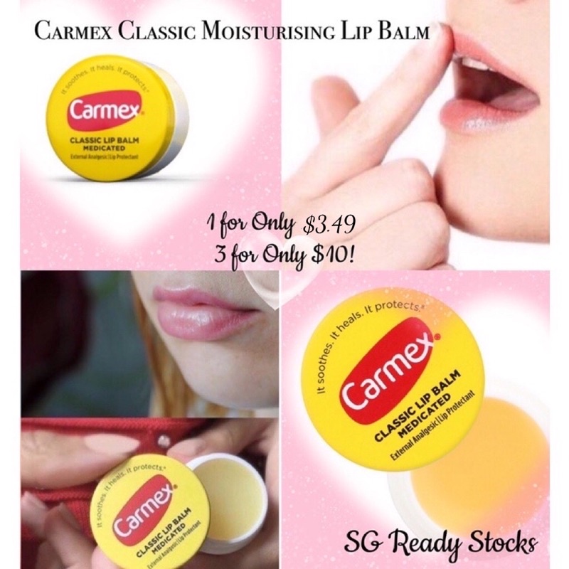 [READY STOCKS] Carmex Classic Moisturising Lip Balm Jar Pot 7.5G | Shopee Singapore