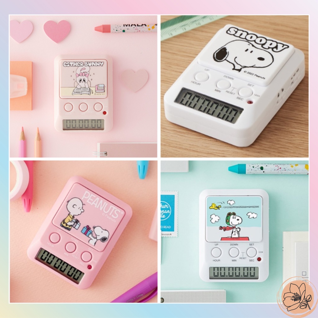 Dretec x Timer Stop Watch Snoopy Esther Bunny | Shopee Singapore