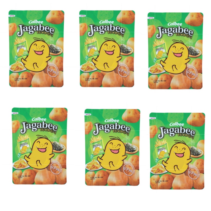 [Bundle of 6] Calbee Jagabee Pouch Seaweed, 17g x 5s [Japanese ...