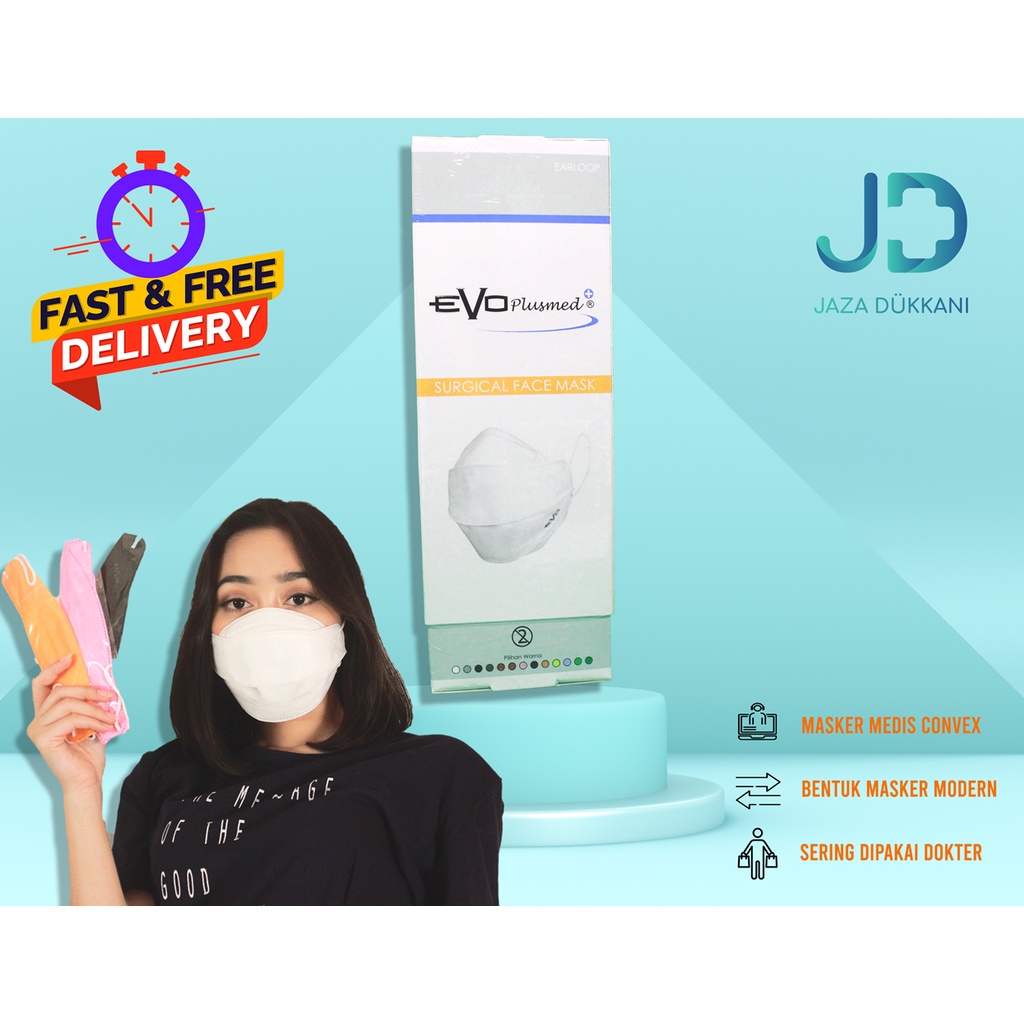 Evo Plusmed Surgical Facemask Contents 25pcs/box (Price/box) | Shopee ...