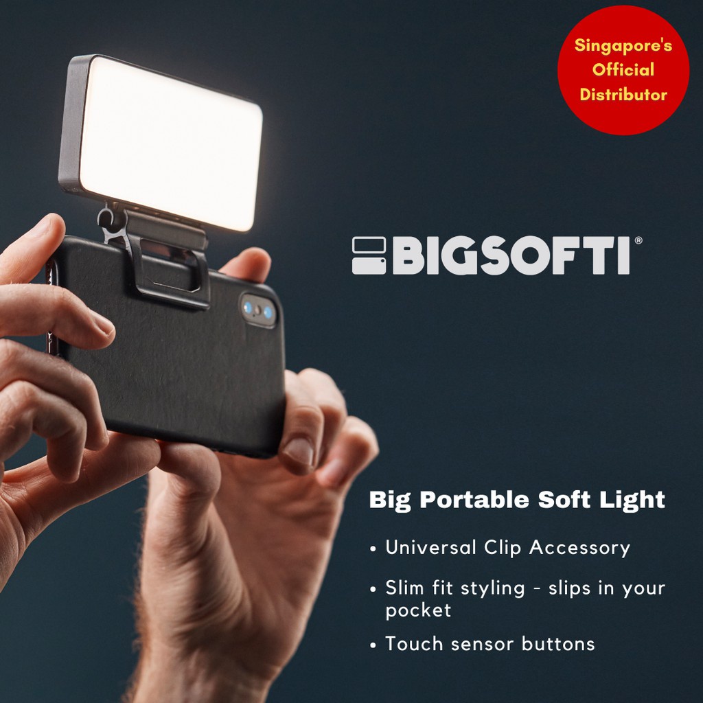BIGSOFTI - Portable Soft Light | Perfect for Online Meetings & Content ...