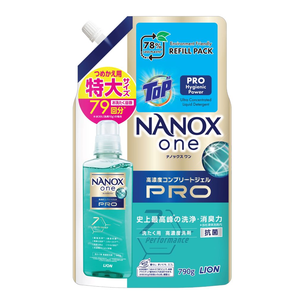 TOP Nanox one Ultra Concentrated Liquid Detergent Refill PRO Hygienic Power (790g) | Shopee ...