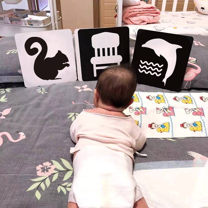 Newborn Baby Visual Stimulation Training Card Early Learning ...