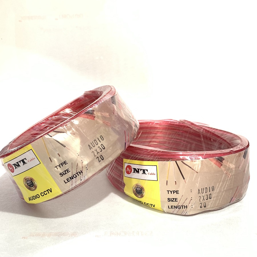 Clear Speaker Cable 2x30 20Y 20Yard Per Roll Transparent Audio Cable 2 ...